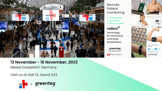 greenteg presents core body temperature solution at MEDICA - greenteg